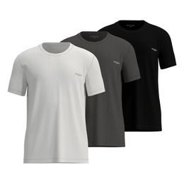 3 Tom Tailor T-Shirts &raquo;Ohio&laquo; - Herren - Gr. L/6 - schwarz
