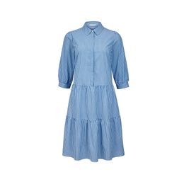 Tchibo - Gestreiftes Webkleid - Damen - Gr. 46 - hellblau/gestreift