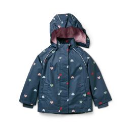Tchibo - Kinder-Thermo-Regenjacke mit Fleecefutter - M&auml;dchen - Gr. 98/104 - rosa/print