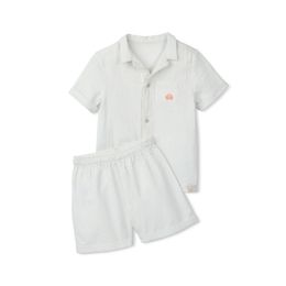 Tchibo - Baumwoll-Shorty-Pyjama - Baby - Gr. 86/92 - hellblau/gestreift