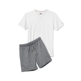 Tchibo - Shorty-Pyjama - Herren - Gr. M - schwarz/gestreift