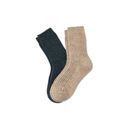 Tchibo - 2 Paar Ripp-Socken - Damen - Gr. 39-42 - beige