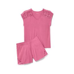 Tchibo - Shorty-Pyjama-Set - Damen - Gr. L - ros&eacute;