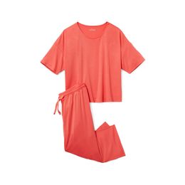 Tchibo - Pyjama in 3/4-L&auml;nge - Damen - Gr. XXL - orange