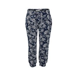 Tchibo - Bedruckte Jerseyhose - Damen - Gr. XXL - dunkelblau/print