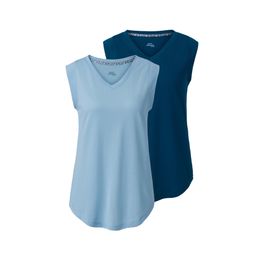 Tchibo - 2 Tops - Damen - Gr. M - dunkelblau