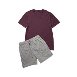 Tchibo - Shorty-Pyjama - Herren - Gr. S - weinrot