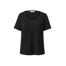 Tchibo - Kurzarmshirt - Damen - Gr. XL - schwarz