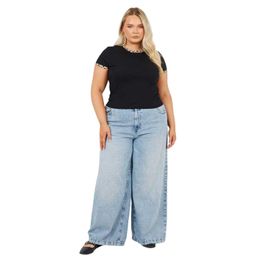 Brave Soul - T-Shirt f&uuml;r Damen, Plus (Schwarz/Leopard)