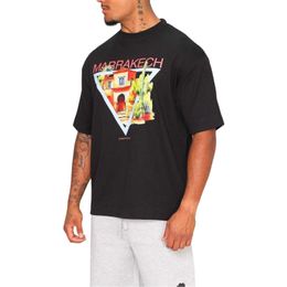 Rose London - "Marrakech" T-Shirt f&uuml;r Herren, Schwer (Schwarz)