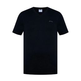 Slazenger - T-Shirt f&uuml;r Herren, Baumwolle (Schwarz)