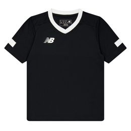 New Balance - T-Shirt f&uuml;r Herren/Damen Unisex, V-Ausschnitt, Athletisch, Regul&auml;r (Schwarz)