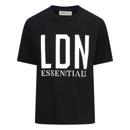 Blank Essentials - "London" T-Shirt f&uuml;r Damen, &Uuml;bergro&szlig; (Schwarz)