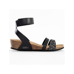 Sunbay Keilsandaletten "Rama" in Schwarz - 59% | Gr&ouml;&szlig;e 36 | Damen-sandalen