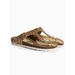 Sunbay Zehentrenner "Camelia" in Gold - 58% | Gr&ouml;&szlig;e 39 | Damen-sandalen