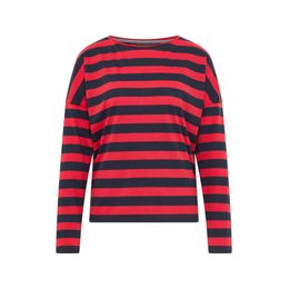 ELBSAND Longsleeve "Milia" in Rot/ Dunkelblau - 44% | Gr&ouml;&szlig;e L | Damen-tops