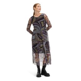 Cartoon Kleid in Schwarz/ Lila - 90% | Gr&ouml;&szlig;e 38 | Damen-kleider