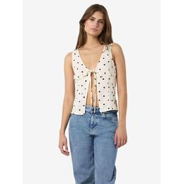 Noisy may Blusentop in Creme - 40% | Gr&ouml;&szlig;e L | Damen-blusen