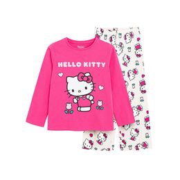 COOL CLUB Pyjama in Wei&szlig;/ Pink - 17% | Gr&ouml;&szlig;e 134 | Kinder-waesche
