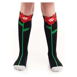 Denokids Kniestr&uuml;mpfe "Poppy" in Schwarz - 56% | Gr&ouml;&szlig;e 116/122 | Kinder-socken-strumpfhosen