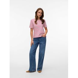 V&eacute;ro Moda Vero Moda Bluse in Rot/ Wei&szlig; - 58% | Gr&ouml;&szlig;e XS | Damen-blusen