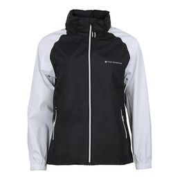 Peak Mountain Windbreaker "Abrest" in Schwarz/ Wei&szlig; - 60% | Gr&ouml;&szlig;e M | Damen-outdoorjacken