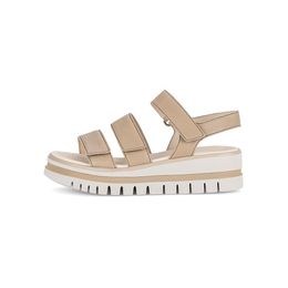 Gabor Leder-Sandaletten in Beige - 45% | Gr&ouml;&szlig;e 38,5 | Damen-sandalen