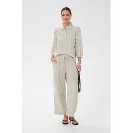 Kaffe Hose in Creme/ Grau - 51% | Gr&ouml;&szlig;e 42 | Damenhosen