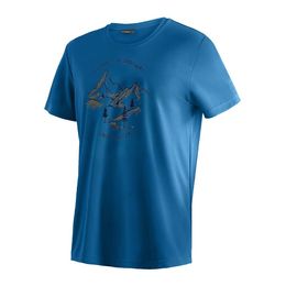 Maier Sports Funktionsshirt "Dieter" in Blau - 27% | Gr&ouml;&szlig;e XL | Herren-sportshirts
