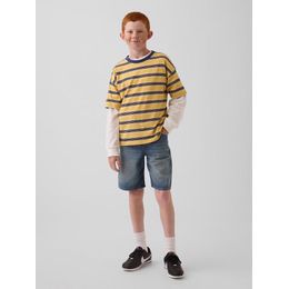 GAP Jeans-Bermudas in Blau - 57% | Gr&ouml;&szlig;e 104/110 | Kinderhosen