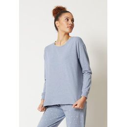 Skiny Pyjama-Oberteil in Hellblau - 55% | Gr&ouml;&szlig;e 44 | Damen-loungewear
