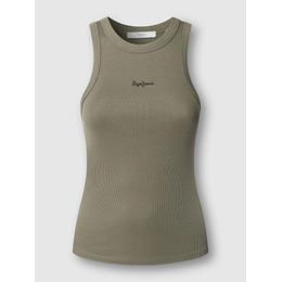 Pepe Jeans Top "Marian" in Khaki - 20% | Gr&ouml;&szlig;e L | Damen-tops