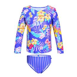 Peek U 2tlg. Badeoutfit "Sandy" in Blau/ Bunt - 51% | Gr&ouml;&szlig;e 104 | Kinder-bademode