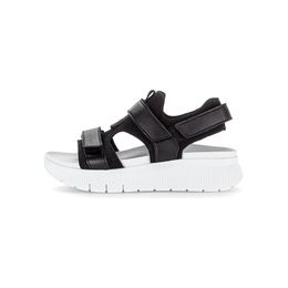 Gabor Leder-Sandaletten in Schwarz - 59% | Gr&ouml;&szlig;e 36 | Damen-sandalen