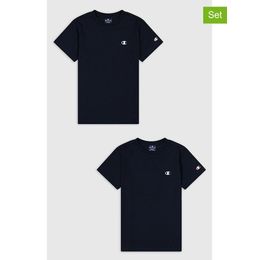 Champion 2er-Set: Shirt in Dunkelblau - 52% | Gr&ouml;&szlig;e 122/128 | Kinder-oberteile