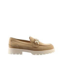 H&ouml;gl H&ouml;gl Leder-Mokassins in Beige - 48% | Gr&ouml;&szlig;e 37,5 | Damen-schuhe-halbschuhe