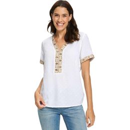 WITT WEIDEN Bluse in Wei&szlig; - 60% | Gr&ouml;&szlig;e 46 | Damen-blusen