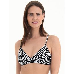 Anita Bikini-Oberteil in Schwarz/ Wei&szlig; - 80% | Gr&ouml;&szlig;e 42E-Cup | Damen-bademode