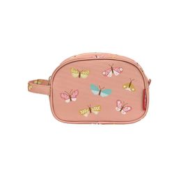 a little lovely company Kosmetiktasche "Butterflies" in Rosa - (B)20,5 x (H)14 x (T)9,5 cm - 12% | Kinder-rucksaecke-taschen