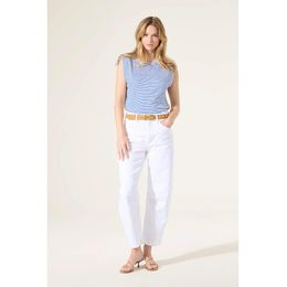 Garcia Shirt in Wei&szlig;/ Blau - 13% | Gr&ouml;&szlig;e S | Damen-tops
