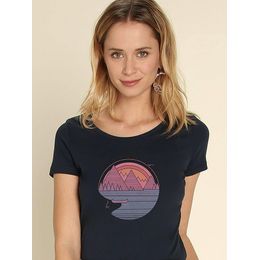 WOOOP Shirt "The mountains are calling" in Dunkelblau - 48% | Gr&ouml;&szlig;e S | Damen-tops