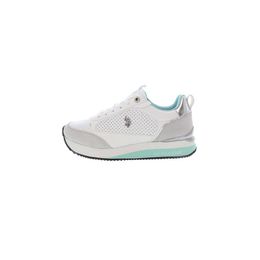 U.S. Polo Assn. Sneakers in Wei&szlig;/ T&uuml;rkis - 58% | Gr&ouml;&szlig;e 40 | Damen-sneakers