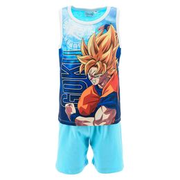 Dragon Ball Pyjama "Dragon Ball" in Hellblau/ Bunt - 54% | Gr&ouml;&szlig;e 128 | Kinder-waesche
