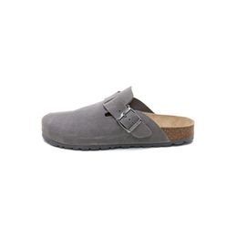 billowy Leder-Clogs in Grau - 39% | Gr&ouml;&szlig;e 38 | Damen-pantoletten