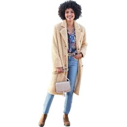 Heine Teddymantel in Beige - 81% | Gr&ouml;&szlig;e 36 | Damenjacken