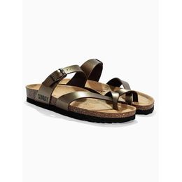 Sunbay Zehentrenner "Tulipe" in Gold - 54% | Gr&ouml;&szlig;e 39 | Damen-sandalen