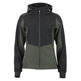 Peak Mountain Softshelljacke "Acafe" in Khaki - 72% | Gr&ouml;&szlig;e M | Damen-outdoorjacken