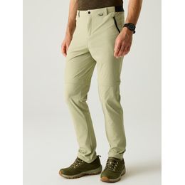 Regatta Zipp-Off-Funktionshose "Travel Light" in Gr&uuml;n - 70% | Gr&ouml;&szlig;e 52 | Herren-outdoorhosen