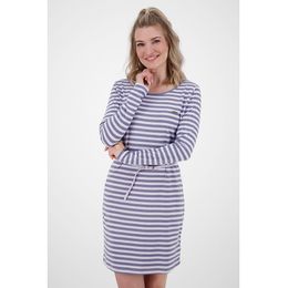 alife and kickin Kleid "Ellin" in Blau/ Wei&szlig; - 64% | Gr&ouml;&szlig;e M | Damen-kleider