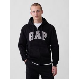 GAP Sweatjacke in Schwarz - 51% | Gr&ouml;&szlig;e XL | Damen-sweatshirts-jacken
